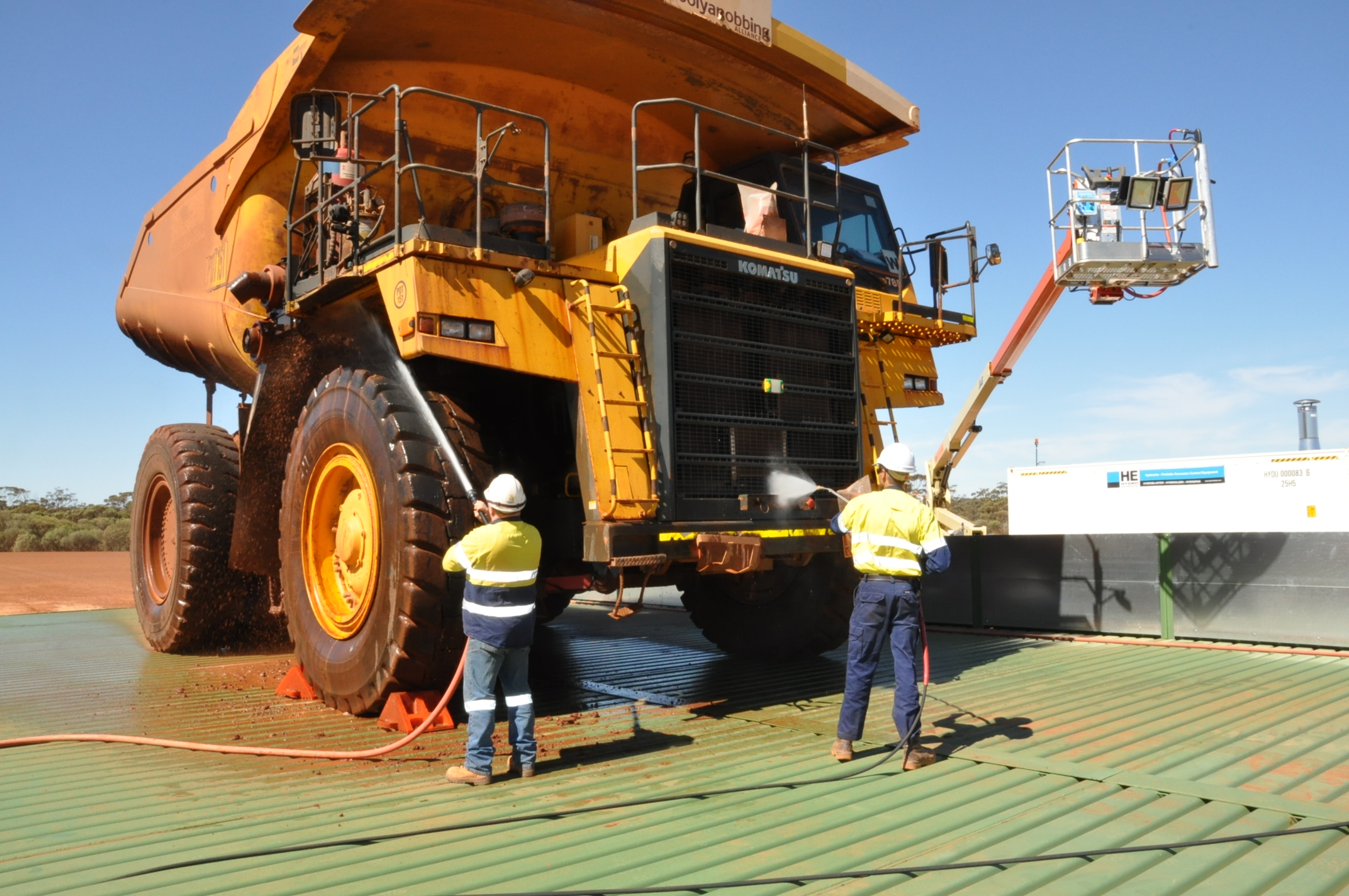 Heavy Mining Equipment Washing In The Outback